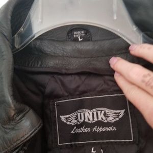 Unik | Jackets & Coats | Vintage Unik Leather Jacket | Poshmark